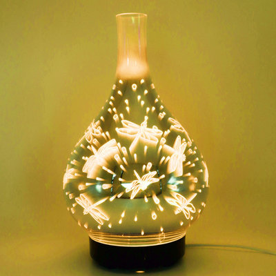 7 Color Changing LED Light Aromatherapy Essential Oil Diffuser air ultrasonic humidifier Light Wood color GK-YX3D-001 supplier