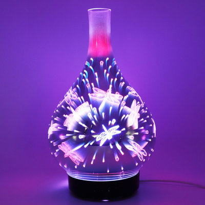 7 Color Changing LED Light Aromatherapy Essential Oil Diffuser air ultrasonic humidifier Light Wood color GK-YX3D-001 supplier