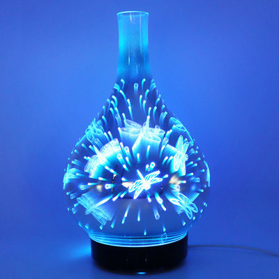 7 Color Changing LED Light Aromatherapy Essential Oil Diffuser air ultrasonic humidifier Light Wood color GK-YX3D-001 supplier