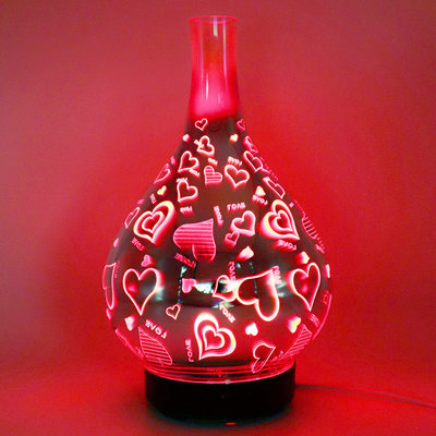 7 Color Changing LED Light Aromatherapy Essential Oil Diffuser air ultrasonic humidifier Light Wood color GK-YX3D-001 supplier