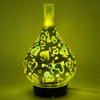 7 Color Changing LED Light Aromatherapy Essential Oil Diffuser air ultrasonic humidifier Light Wood color GK-YX3D-001 supplier