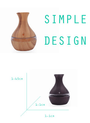 7 Color Changing LED Light Aromatherapy Essential Oil Diffuser air ultrasonic humidifier Light Wood color GK-YX-066 supplier