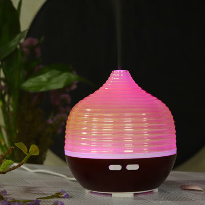 7 Color Changing LED Light Aromatherapy Essential Oil Diffuser air ultrasonic humidifier Light Wood color GK-YX-234 supplier