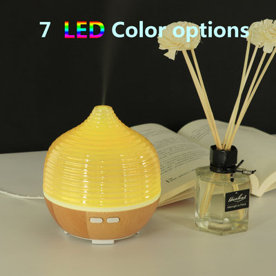7 Color Changing LED Light Aromatherapy Essential Oil Diffuser air ultrasonic humidifier Light Wood color GK-YX-234 supplier