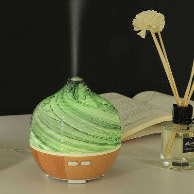 7 Color Changing LED Light Aromatherapy Essential Oil Diffuser air ultrasonic humidifier Light Wood color GK-YX-234 supplier
