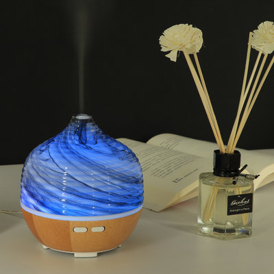 7 Color Changing LED Light Aromatherapy Essential Oil Diffuser air ultrasonic humidifier Light Wood color GK-YX-234 supplier
