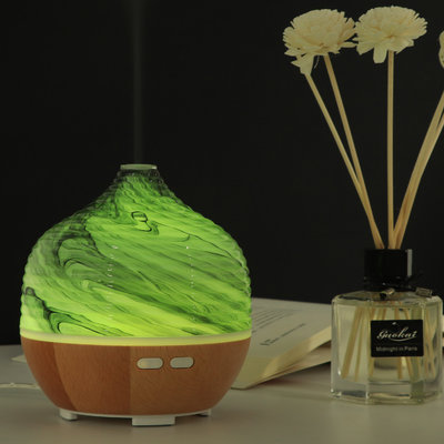 7 Color Changing LED Light Aromatherapy Essential Oil Diffuser air ultrasonic humidifier Light Wood color GK-YX-234 supplier