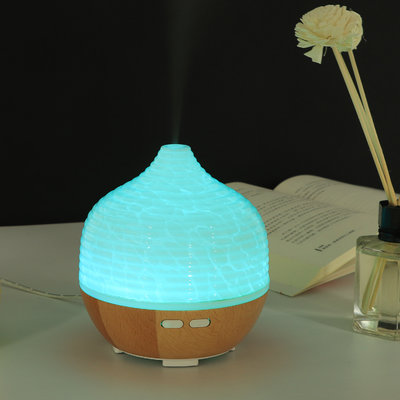 7 Color Changing LED Light Aromatherapy Essential Oil Diffuser air ultrasonic humidifier Light Wood color GK-YX-234 supplier