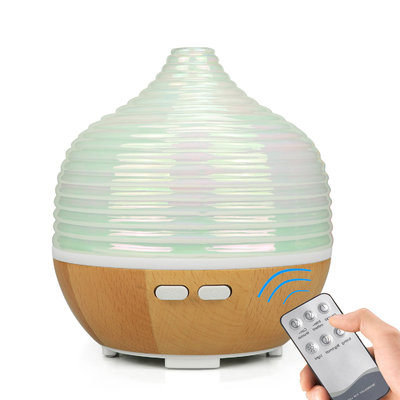 7 Color Changing LED Light Aromatherapy Essential Oil Diffuser air ultrasonic humidifier Light Wood color GK-YX-234 supplier