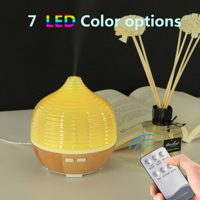 7 Color Changing LED Light Aromatherapy Essential Oil Diffuser air ultrasonic humidifier Light Wood color GK-YX-234 supplier