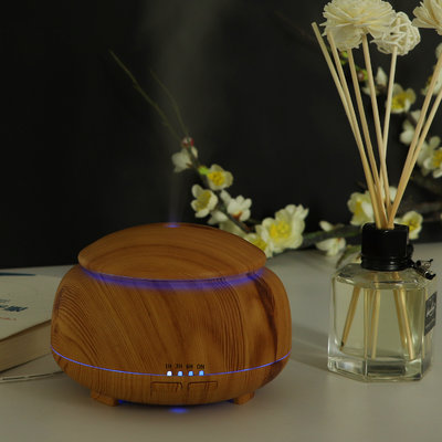 7 Color Changing LED Light Aromatherapy Essential Oil Diffuser air ultrasonic humidifier Light Wood color GK-YX-300 supplier