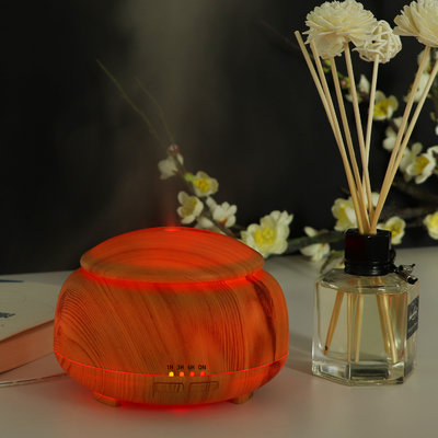 7 Color Changing LED Light Aromatherapy Essential Oil Diffuser air ultrasonic humidifier Light Wood color GK-YX-300 supplier