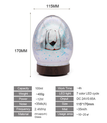 7 Color Changing LED Light Aromatherapy Essential Oil Diffuser air ultrasonic humidifier Light Wood color GK-YX-SD-003 supplier