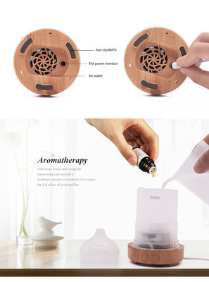 7 Color Changing LED Light Aromatherapy Essential Oil Diffuser air ultrasonic humidifier Light Wood color GK-YX-SD-003 supplier