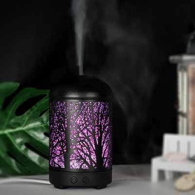 7 Color Changing LED Light Aromatherapy Essential Oil Diffuser air ultrasonic humidifier Light Wood color GK-YX-TY-12 supplier