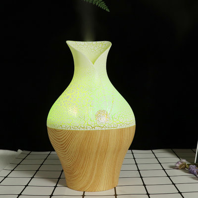 7 Color Changing LED Light Aromatherapy Essential Oil Diffuser air ultrasonic humidifier Light Wood color GK-YX-TY-164 supplier