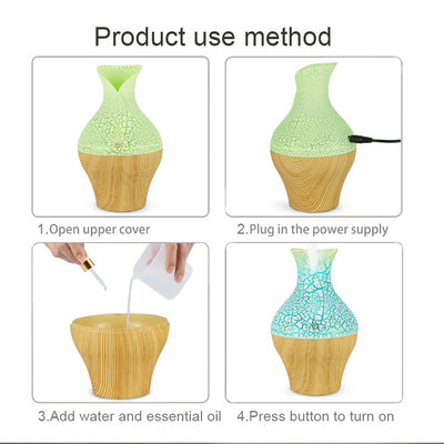 7 Color Changing LED Light Aromatherapy Essential Oil Diffuser air ultrasonic humidifier Light Wood color GK-YX-TY-164 supplier