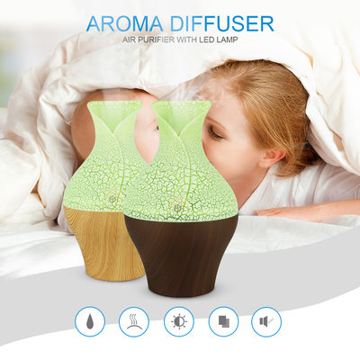 7 Color Changing LED Light Aromatherapy Essential Oil Diffuser air ultrasonic humidifier Light Wood color GK-YX-TY-164 supplier