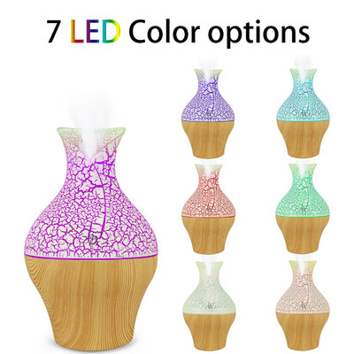 7 Color Changing LED Light Aromatherapy Essential Oil Diffuser air ultrasonic humidifier Light Wood color GK-YX-TY-164 supplier