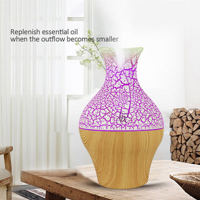 7 Color Changing LED Light Aromatherapy Essential Oil Diffuser air ultrasonic humidifier Light Wood color GK-YX-TY-164 supplier