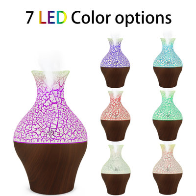 7 Color Changing LED Light Aromatherapy Essential Oil Diffuser air ultrasonic humidifier Light Wood color GK-YX-TY-164 supplier