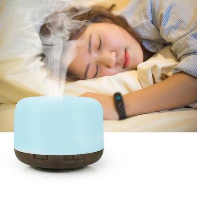 7 Color Changing LED Light Aromatherapy Essential Oil Diffuser air ultrasonic humidifier Light Wood color GK-YX-5101 supplier