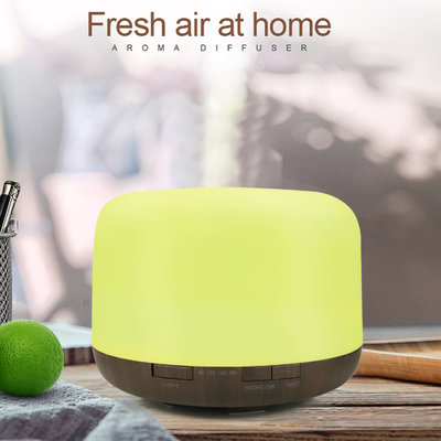 7 Color Changing LED Light Aromatherapy Essential Oil Diffuser air ultrasonic humidifier Light Wood color GK-YX-5101 supplier