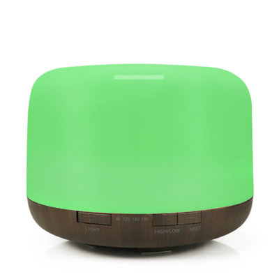 7 Color Changing LED Light Aromatherapy Essential Oil Diffuser air ultrasonic humidifier Light Wood color GK-YX-5101 supplier
