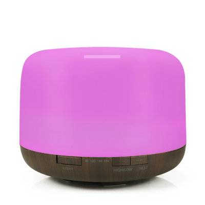 7 Color Changing LED Light Aromatherapy Essential Oil Diffuser air ultrasonic humidifier Light Wood color GK-YX-5101 supplier