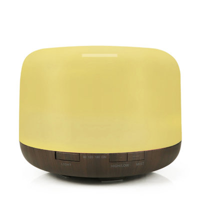 7 Color Changing LED Light Aromatherapy Essential Oil Diffuser air ultrasonic humidifier Light Wood color GK-YX-5101 supplier