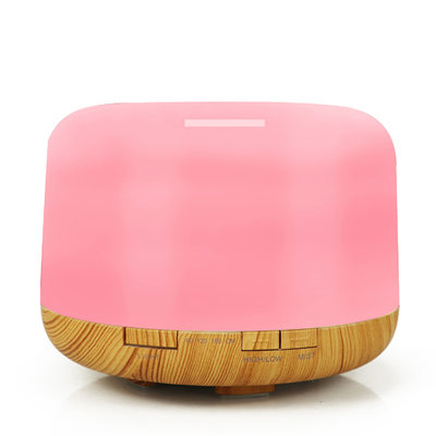 7 Color Changing LED Light Aromatherapy Essential Oil Diffuser air ultrasonic humidifier Light Wood color GK-YX-5101 supplier