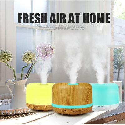 7 Color Changing LED Light Aromatherapy Essential Oil Diffuser air ultrasonic humidifier Light Wood color GK-YX-5101 supplier