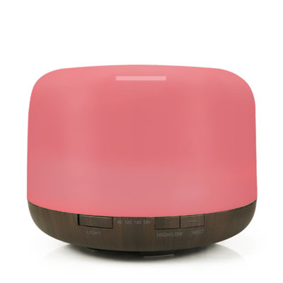 7 Color Changing LED Light Aromatherapy Essential Oil Diffuser air ultrasonic humidifier Light Wood color GK-YX-5101 supplier