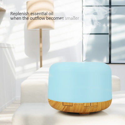 7 Color Changing LED Light Aromatherapy Essential Oil Diffuser air ultrasonic humidifier Light Wood color GK-YX-5101 supplier
