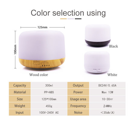 7 Color Changing LED Light Aromatherapy Essential Oil Diffuser air ultrasonic humidifier Light Wood color GK-YX-5102 supplier