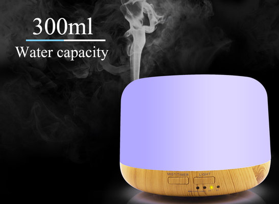 7 Color Changing LED Light Aromatherapy Essential Oil Diffuser air ultrasonic humidifier Light Wood color GK-YX-5102 supplier