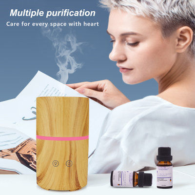 7 Color Changing LED Light Aromatherapy Essential Oil Diffuser air ultrasonic humidifier Light Wood color GK-YX-W01 supplier