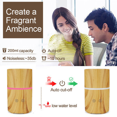 7 Color Changing LED Light Aromatherapy Essential Oil Diffuser air ultrasonic humidifier Light Wood color GK-YX-W01 supplier