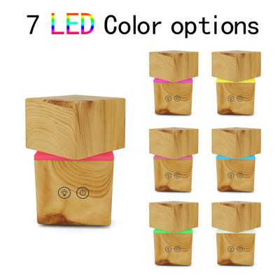 7 Color Changing LED Light Aromatherapy Essential Oil Diffuser air ultrasonic humidifier Light Wood color GK-YX-W02 supplier