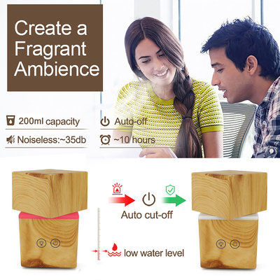 7 Color Changing LED Light Aromatherapy Essential Oil Diffuser air ultrasonic humidifier Light Wood color GK-YX-W02 supplier