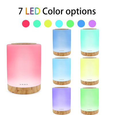 7 Color Changing LED Light Aromatherapy Essential Oil Diffuser air ultrasonic humidifier Light Wood color GK-YX-167G supplier