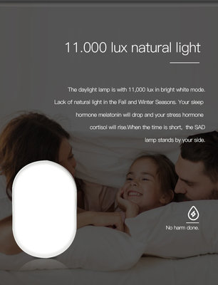 High Luminosity SAD Therapy Lamp for Seasonal Affect Disorder with 3 Different Intensity Levels and UV Free GK-GQ-L2 supplier
