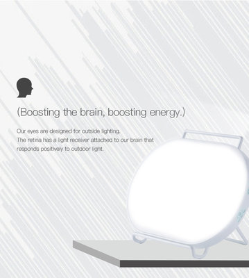 High Luminosity SAD Therapy Lamp for Seasonal Affect Disorder with 3 Different Intensity Levels and UV Free GK-GQ-L2 supplier