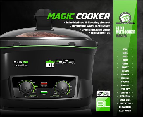 New design Digital Multicooker,8 in 1 cooking master, multifunction,wonder cooker ME-08K supplier