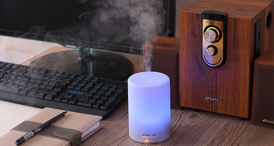 7 Color Changing LED Light Aromatherapy Essential Oil Diffuser air ultrasonic humidifier Light Wood color YD-012 supplier
