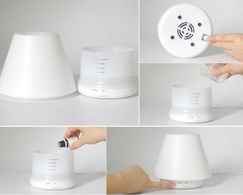 7 Color Changing LED Light Aromatherapy Essential Oil Diffuser air ultrasonic humidifier Light Wood color YD-015 supplier