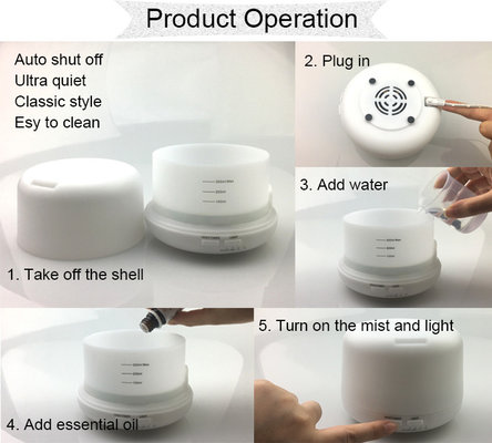 7 Color Changing LED Light Aromatherapy Essential Oil Diffuser air ultrasonic humidifier Light Wood color YD-017 supplier