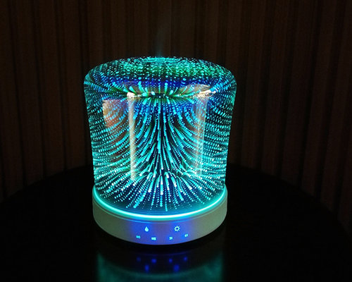 7 Color Changing LED Light Aromatherapy Essential Oil Diffuser air ultrasonic humidifier Light Wood color 3D-2 supplier
