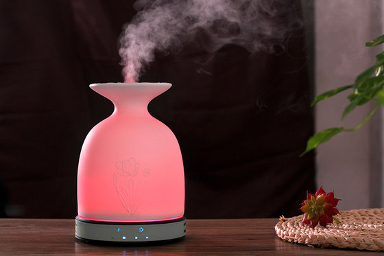 7 Color Changing LED Light Aromatherapy Essential Oil Diffuser air ultrasonic humidifier Light Wood color YD-023-4 supplier