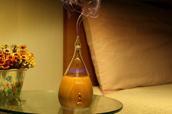 7 Color Changing LED Light Aromatherapy Essential Oil Diffuser air ultrasonic humidifier Light Wood color YD-036 supplier
